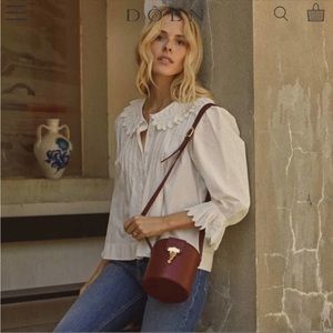 Doen | Bags | Doen Sylvie Dusty Rouge Red Leather Purse Crossbody Bag ...